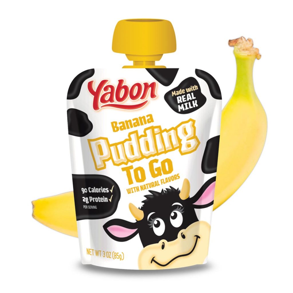 Yabon Pudding to go - Vanilla puddings in ready-to-go pouches