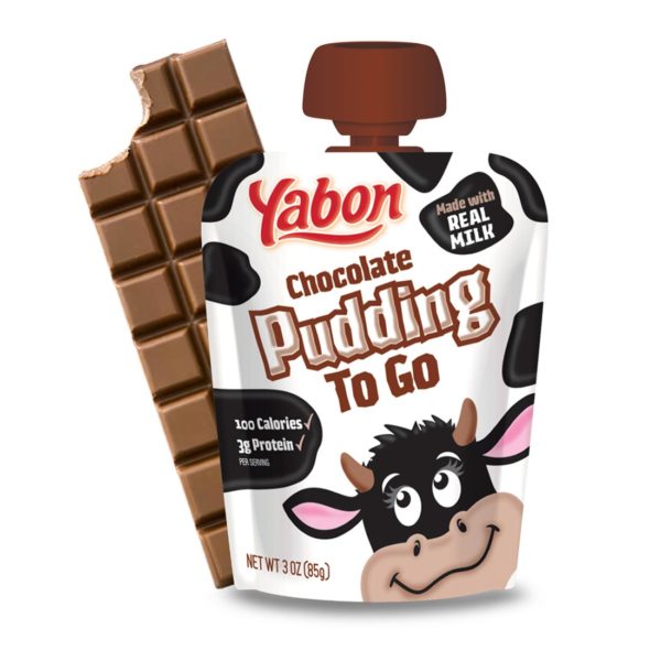 Yabon Pudding to go - Chocolate, vanilla and banana puddings